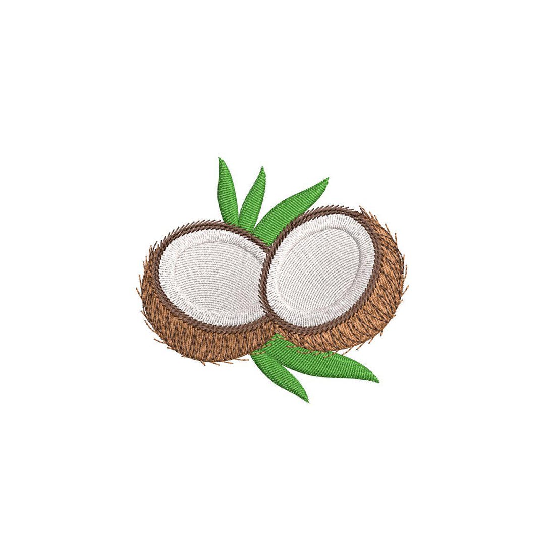 Mini Coconut Embroidery Design, Summer Embroidery Design, Instant ...