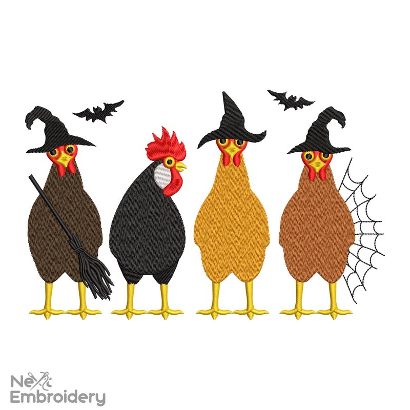 Chicken Embroidery Design - Etsy