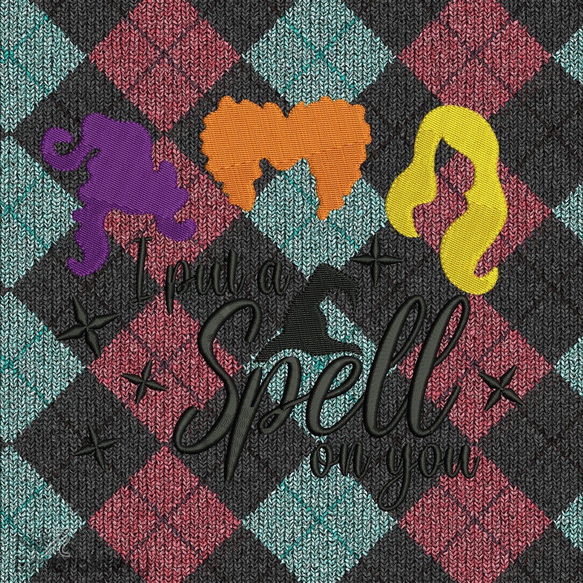 I Put a Spell on You Embroidery Design. Hocus Pokus Embroidery Design ...