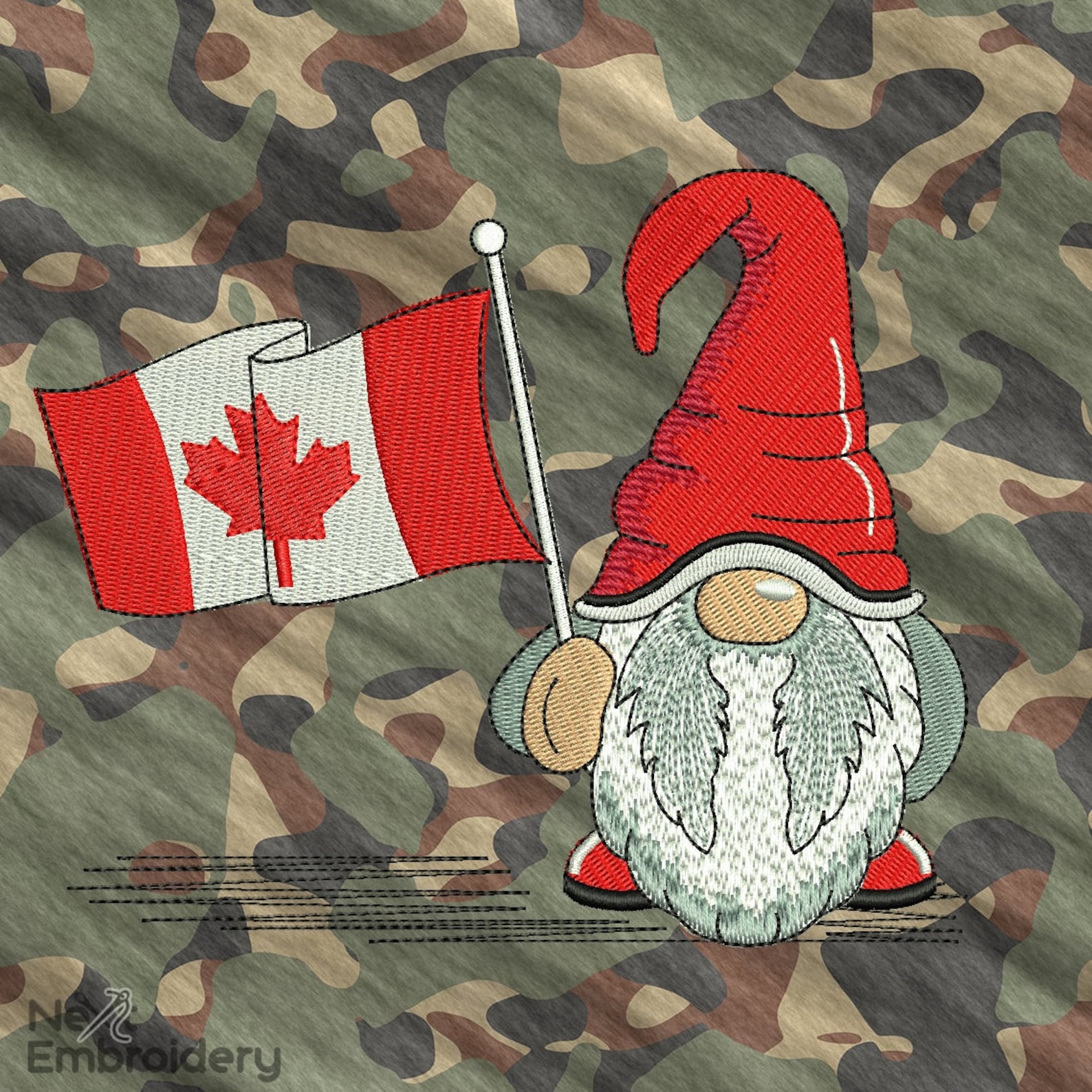 Canada Gnome Embroidery Design, Canadian Embroidery Designs, Machine ...