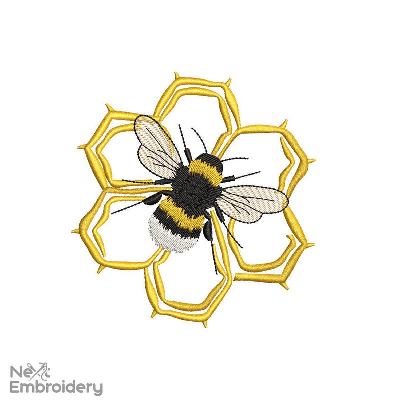 Bee Embroidery - Etsy