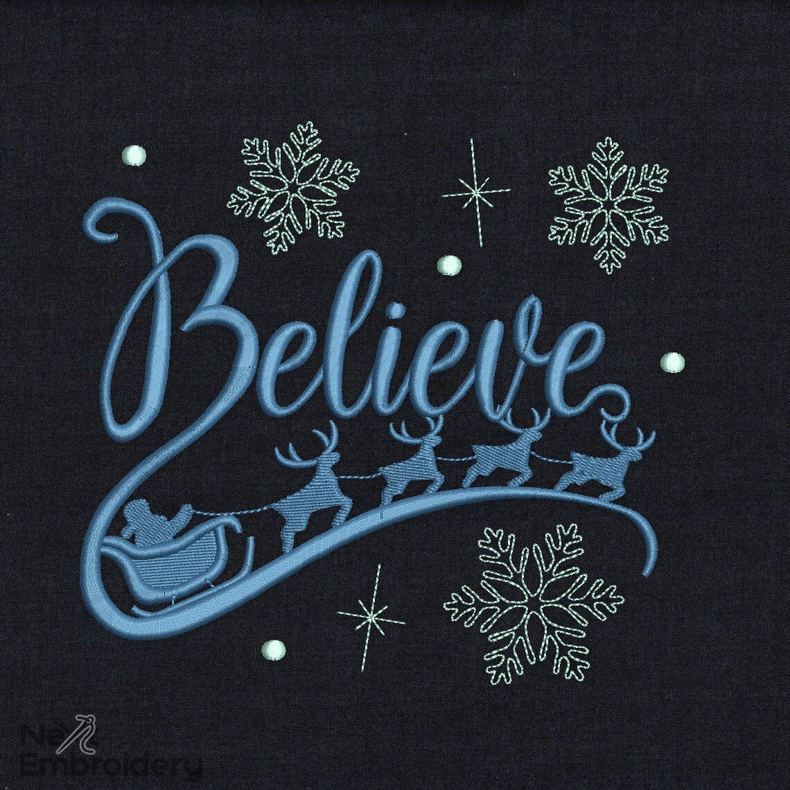 Christmas Believe Embroidery Designs, Believe in the Magic Christmas ...