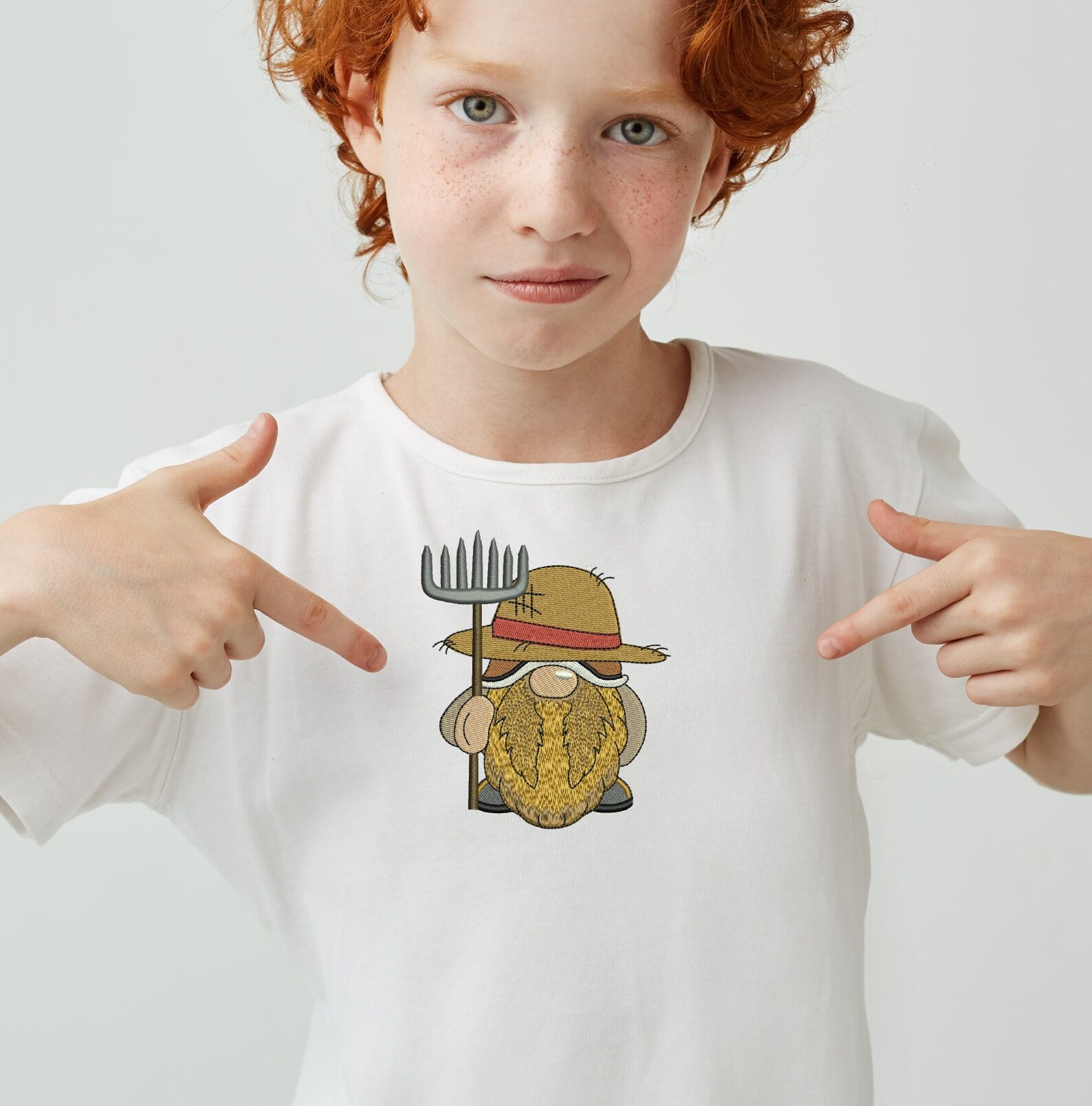 Farmer Gnome Embroidery Design Redneck Embroidery Designs - Etsy