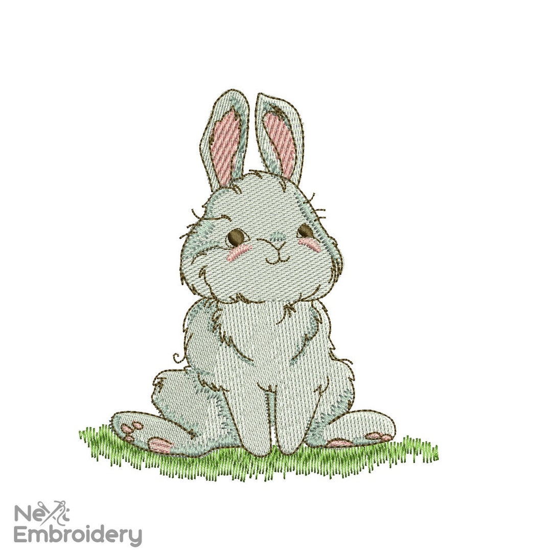 Cute Bunny Embroidery Designs. Easter Embroidery Pattern, Machine ...