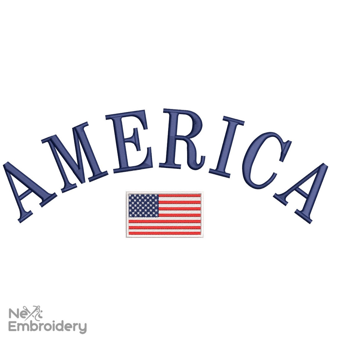 America Embroidery Designs, USA Patriotic Embroidery Designs, Instant ...