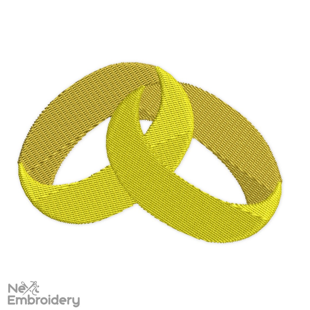 Wedding Rings Embroidery Designs. Engagement Rings Design. 8 Sizes ...