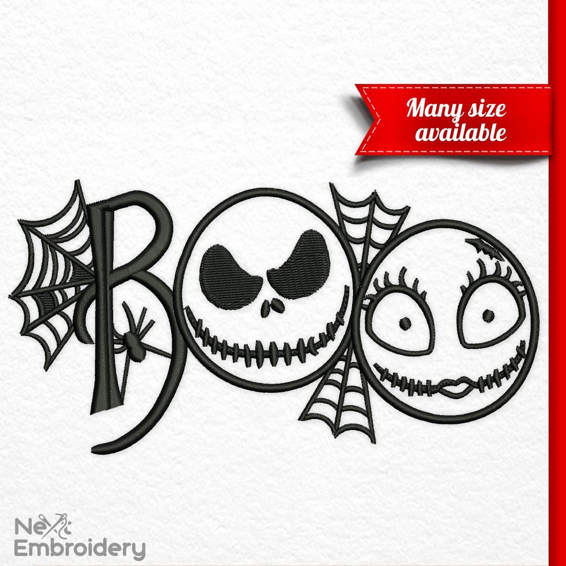 Boo Embroidery Design Halloween Machine Embroidery - Etsy