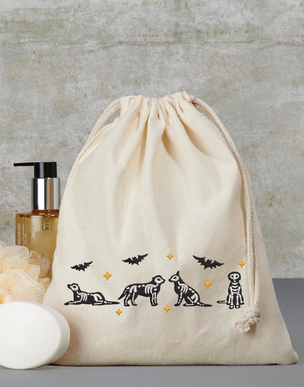 Skeletons Dog Embroidery Design. Four Halloween Ghost Dogs Embroidery ...