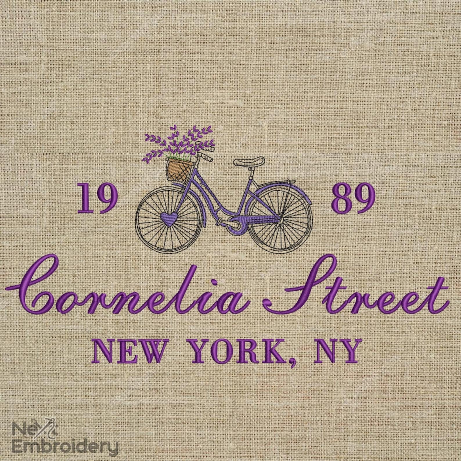 Cornelia Street Embroidery Design, New York Embroidery, Eras Tour ...