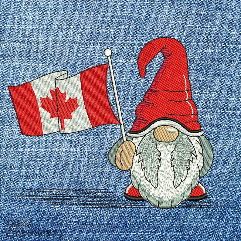 Canada Gnome Embroidery Design, Canadian Embroidery Designs, Machine ...