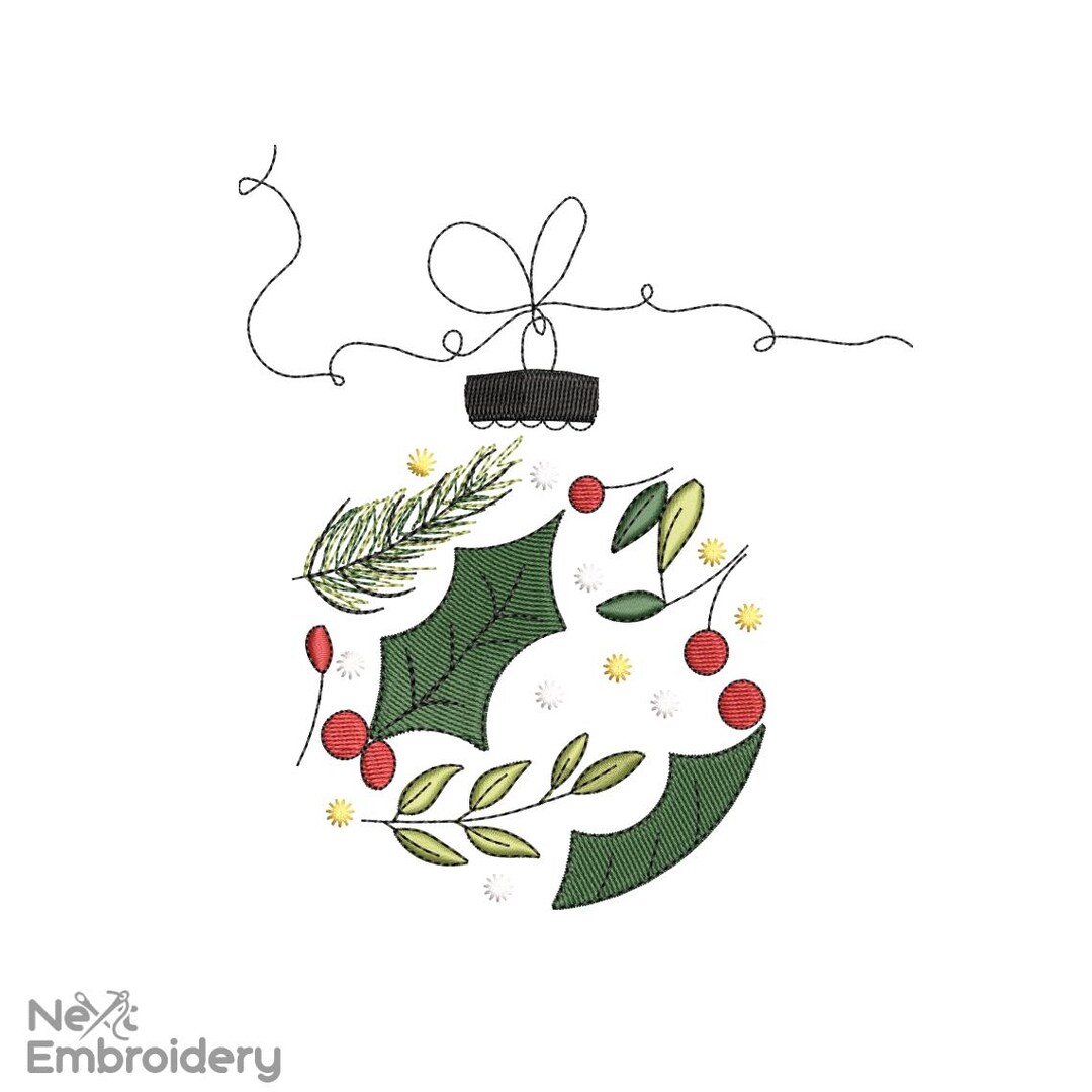 Christmas Decoration Embroidery Designs, Christmas Embroidery Design - Etsy