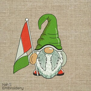 Italy Gnome Embroidery Design. Italian Machine Embroidery Designs ...