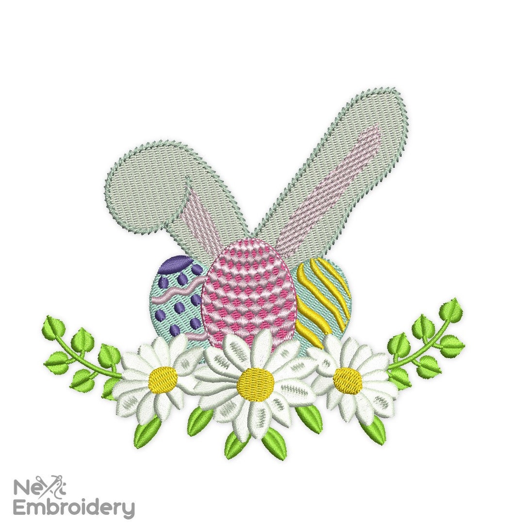 Easter Wreath Embroidery Design. Easter Embroidery Designs, Holiday ...