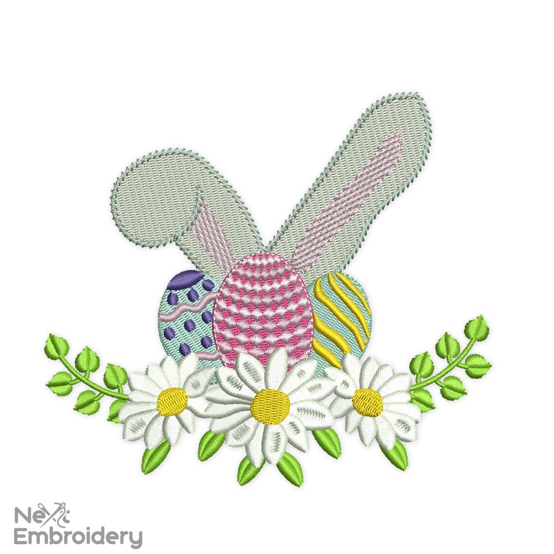 Easter Wreath Embroidery Design. Easter Embroidery Designs, Holiday ...
