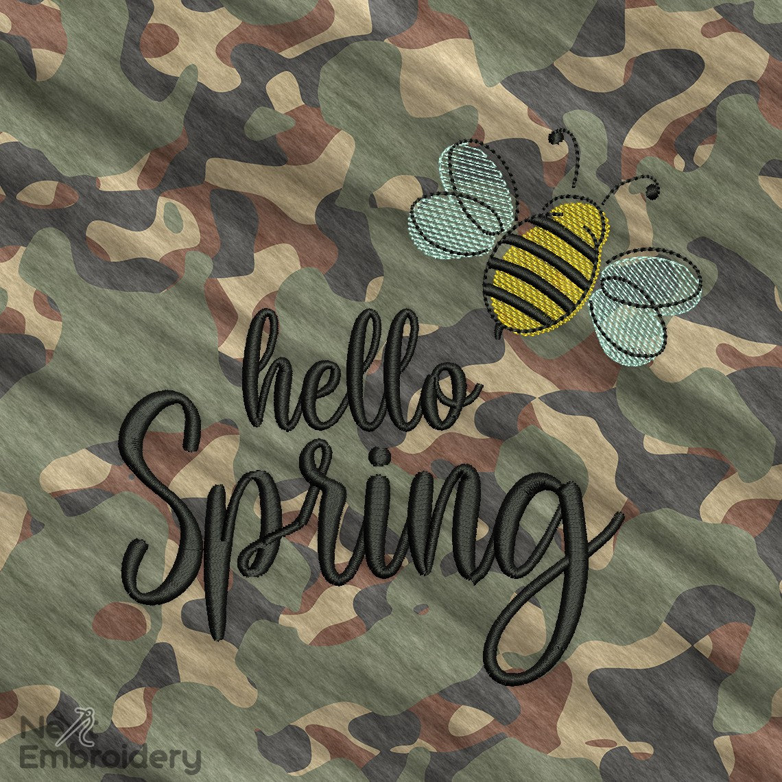 Hello Spring Embroidery Design Holiday Embroidery Designs - Etsy