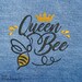 Queen Bee Embroidery Design, Machine Embroidery File, Instant Download ...