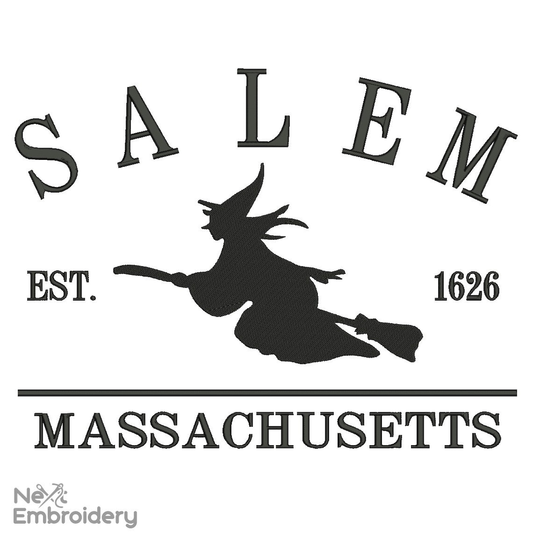 Salem Embroidery Design. 4 Sizes. Instant Download - Etsy