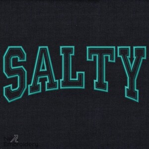Salty Embroidery Design, Summer Embroidery Design, Instant Download - Etsy
