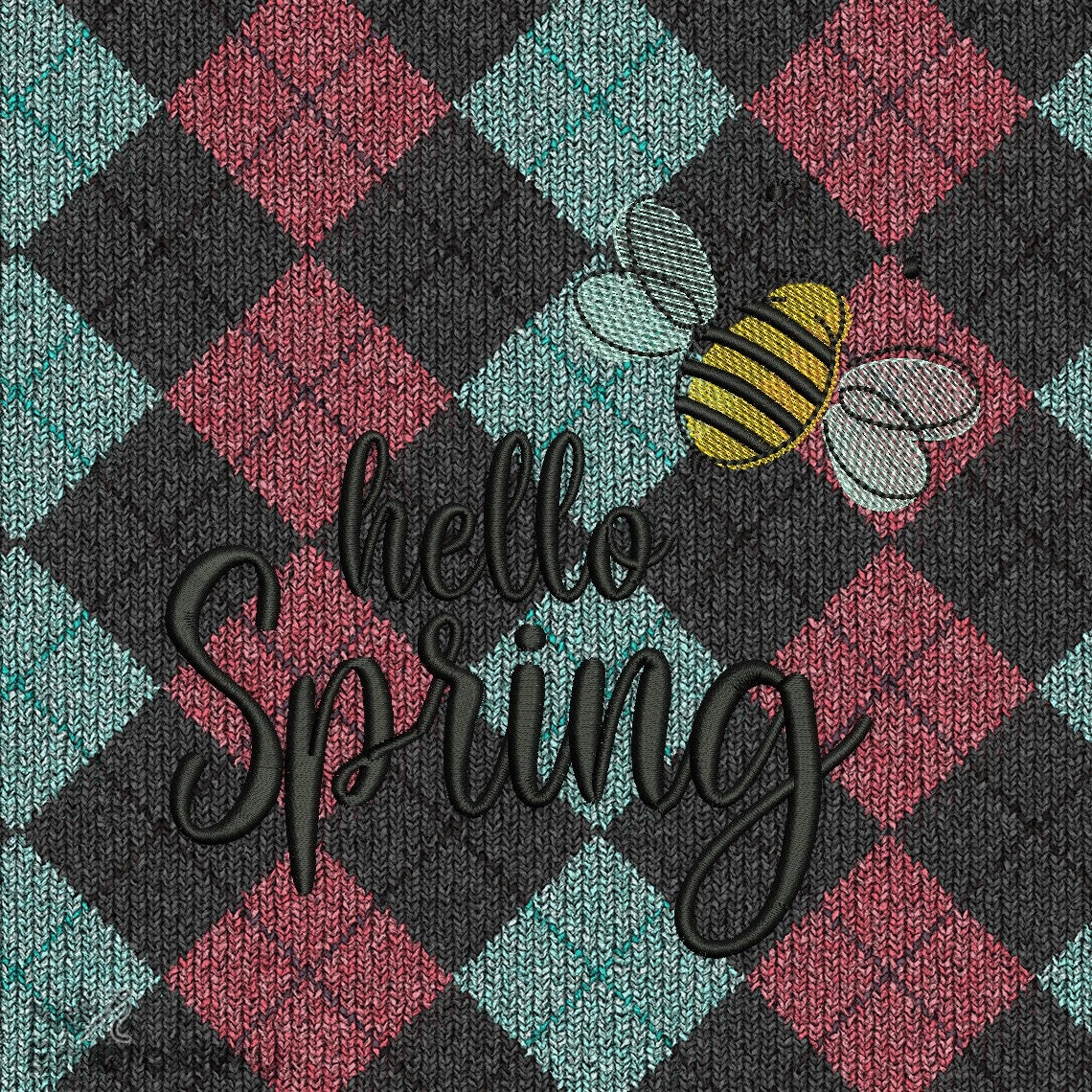 Hello Spring Embroidery Design Holiday Embroidery Designs - Etsy