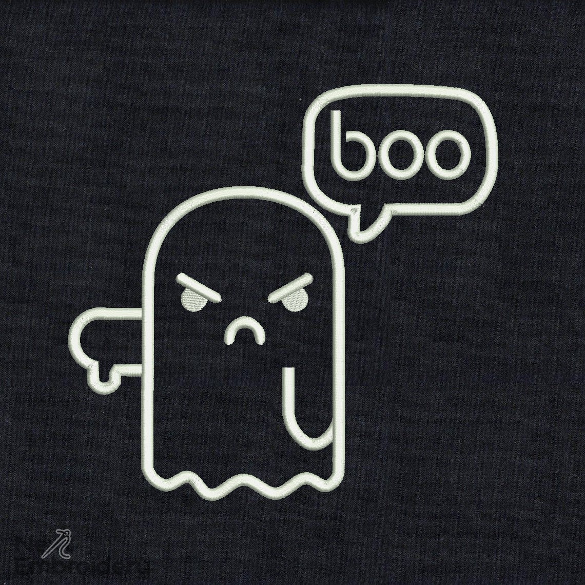 Ghost of Disapproval Embroidery Design. Halloween Embroidery Designs. 7 ...