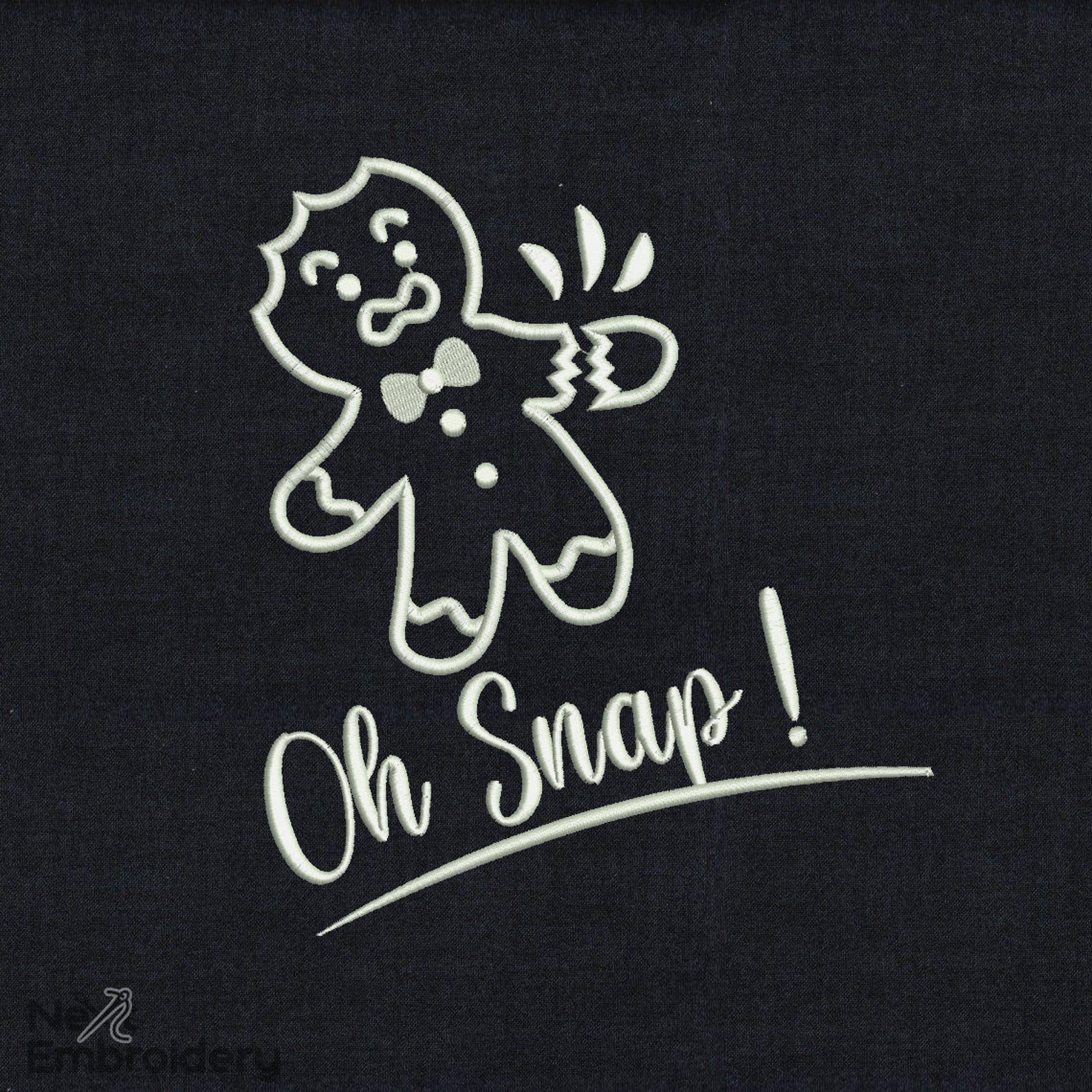 Oh Snap Embroidery Design, Christmas Embroidery Designs - Etsy