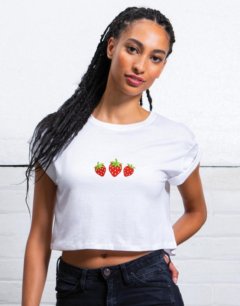 Mini Strawberries Embroidery Design, Summer Floral Strawberry ...