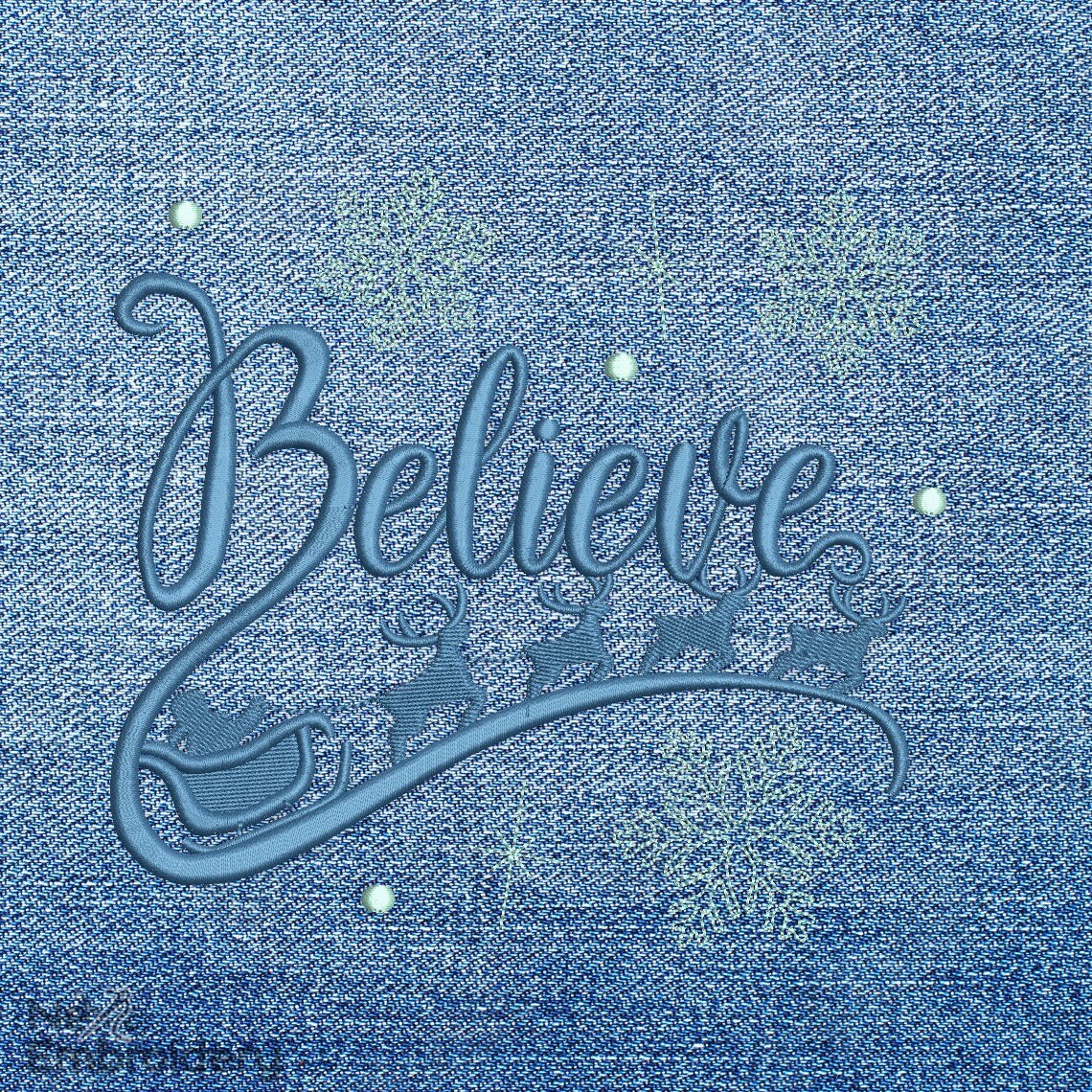 Christmas Believe Embroidery Designs, Believe in the Magic Christmas ...