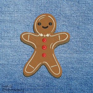 Mini Gingerbread Man Embroidery Design, Christmas Embroidery Design ...
