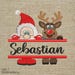 Santa and Deer Embroidery Design, Christmas Machine Embroidery File ...