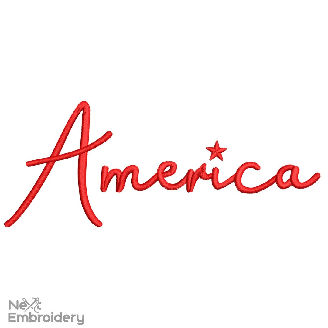 America Vintage Embroidery Designs, USA Patriotic Embroidery Designs ...
