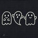 Three Ghosts Embroidery Design Boo Embroidery Halloween - Etsy