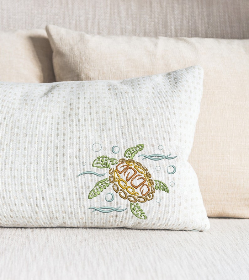 Sea Turtle Embroidery Design, Tribal Turtle Embroidery Design, Instant ...
