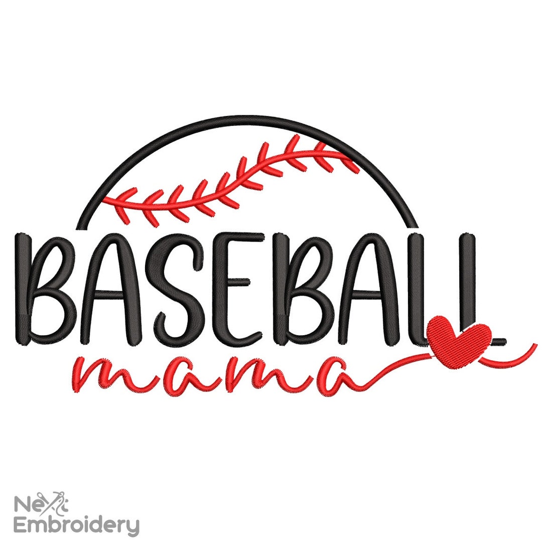 Baseball Mama Embroidery Design. Mother’s Day Machine Embroidery File, Instant Download - Etsy