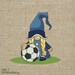 Soccer Girl Gnome Embroidery Design, Football Sport Embroidery Designs ...