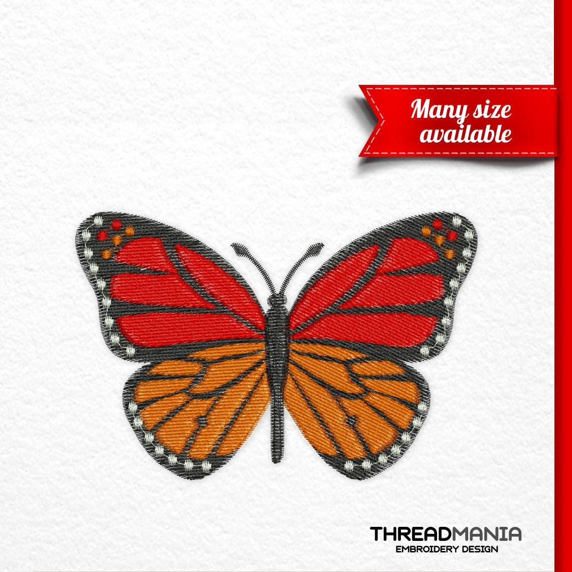 Butterfly Embroidery Design Spring Embroidery Designs Insect - Etsy