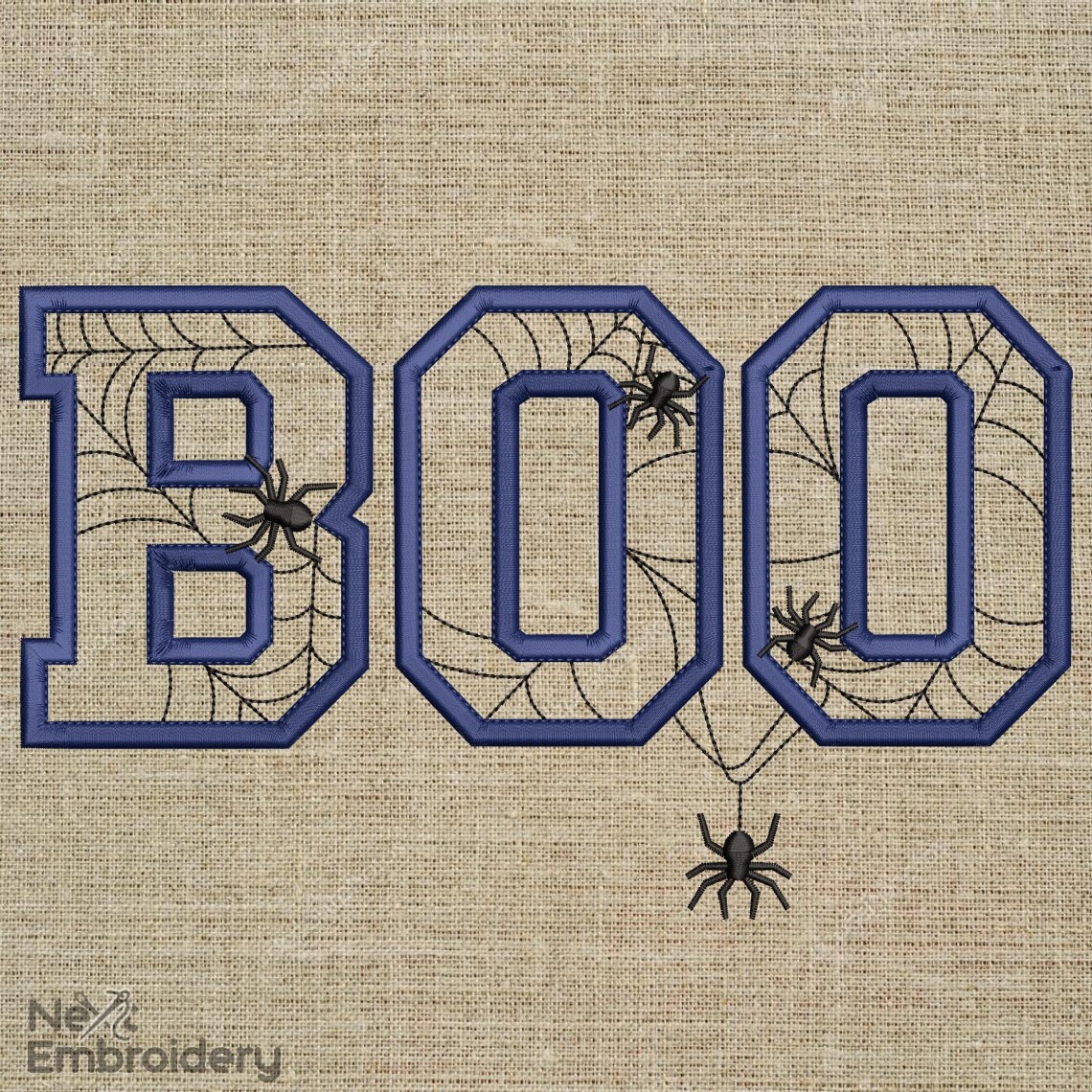 BOO Embroidery Design, Halloween Boo Machine Embroidery Design, BOO ...