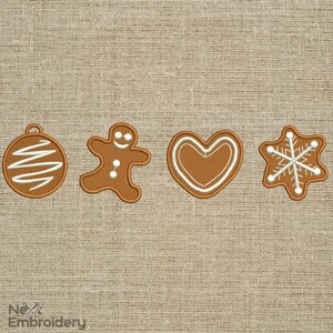 Christmas Cookies Embroidery Design, Gingerbread Christmas Cookie ...