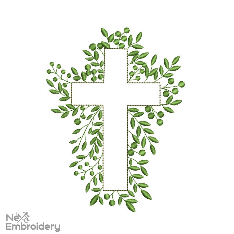 Easter Cross Embroidery Design. Religious Christ Design, Instant ...