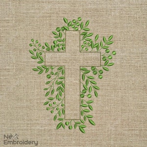 Easter Cross Embroidery Design. Religious Christ Design, Instant ...
