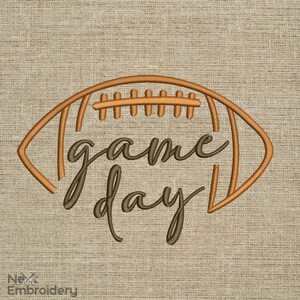 Game Day Embroidery Design, Football Season Embroidery Design, College ...