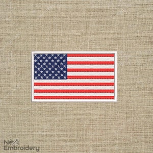 Mini America Flag Embroidery Designs, USA Patriotic Embroidery Designs ...