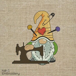 Sew Gnome Embroidery Design, Hobby Machine Embroidery Designs, Knitting ...