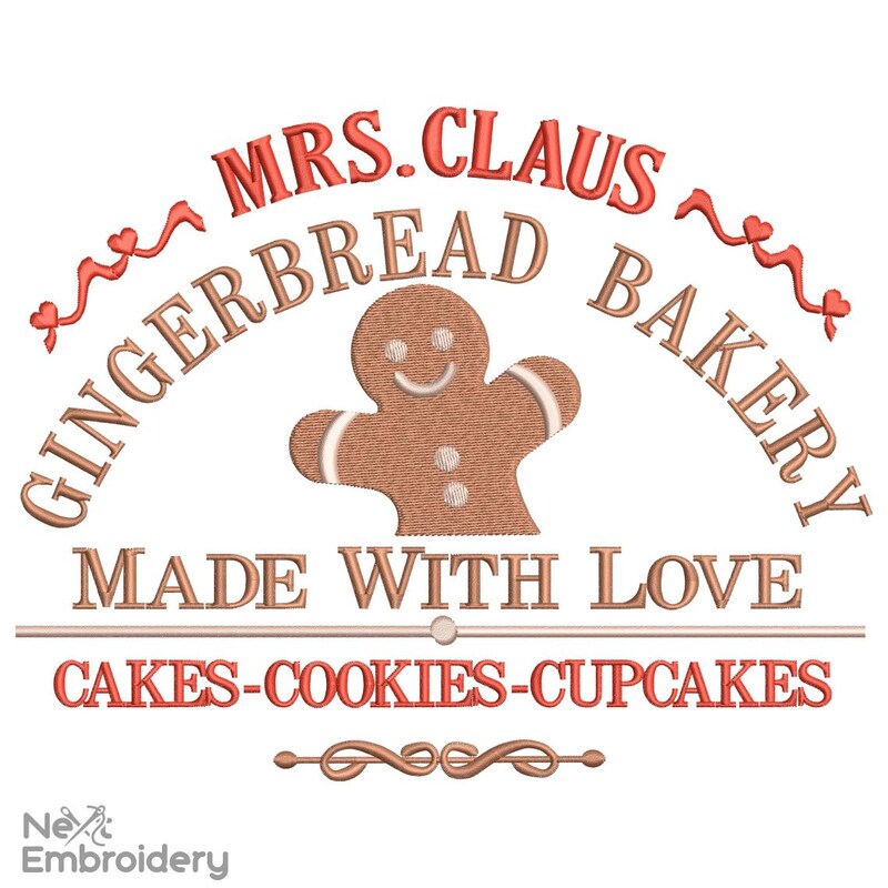 Bakery Embroidery - Etsy