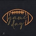 Game Day Embroidery Design, Football Season Embroidery Design, College ...