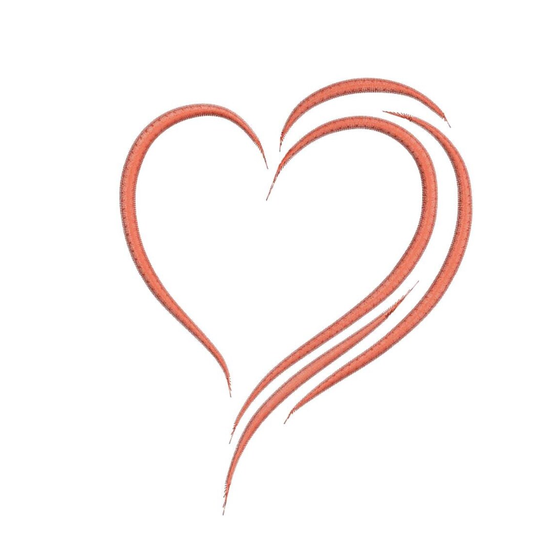 Small Heart Embroidery Design. Mini Heart Embroidery. Love. Heart ...