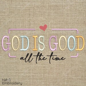 God is Good Embroidery Design. Easter Embroidery Design, Religious ...