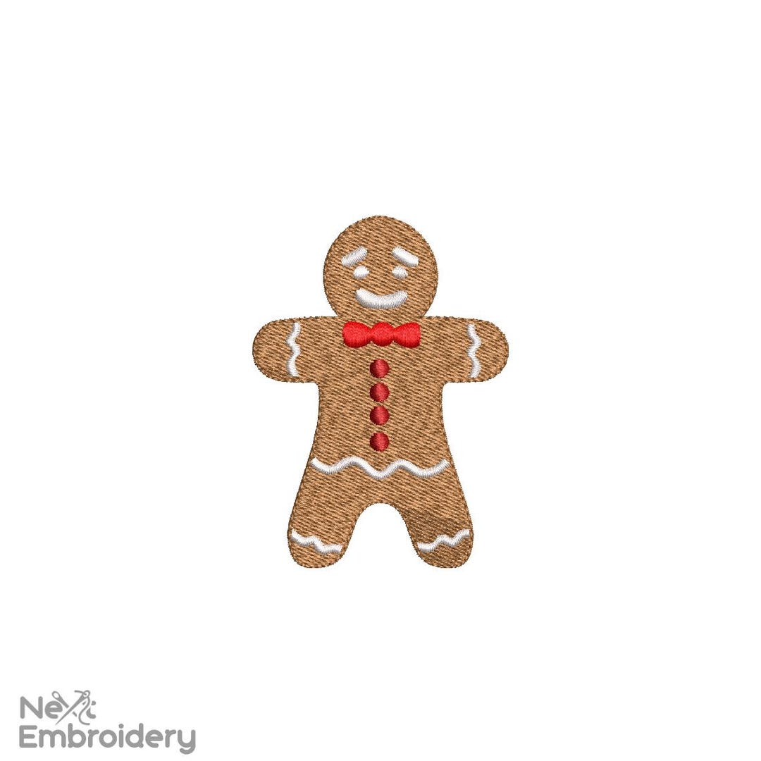 Mini Gingerbread Man Embroidery Design. Mini Gingerbread Man. Christmas ...