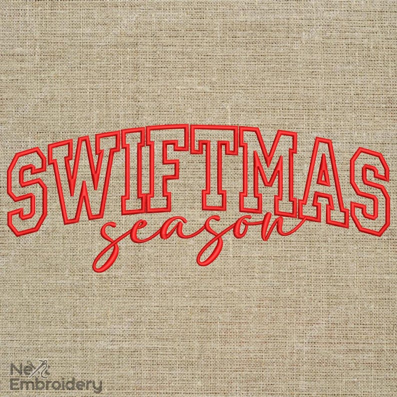 Swiftmas Season Embroidery Design, Merry Christmas Swiftmas Machine ...