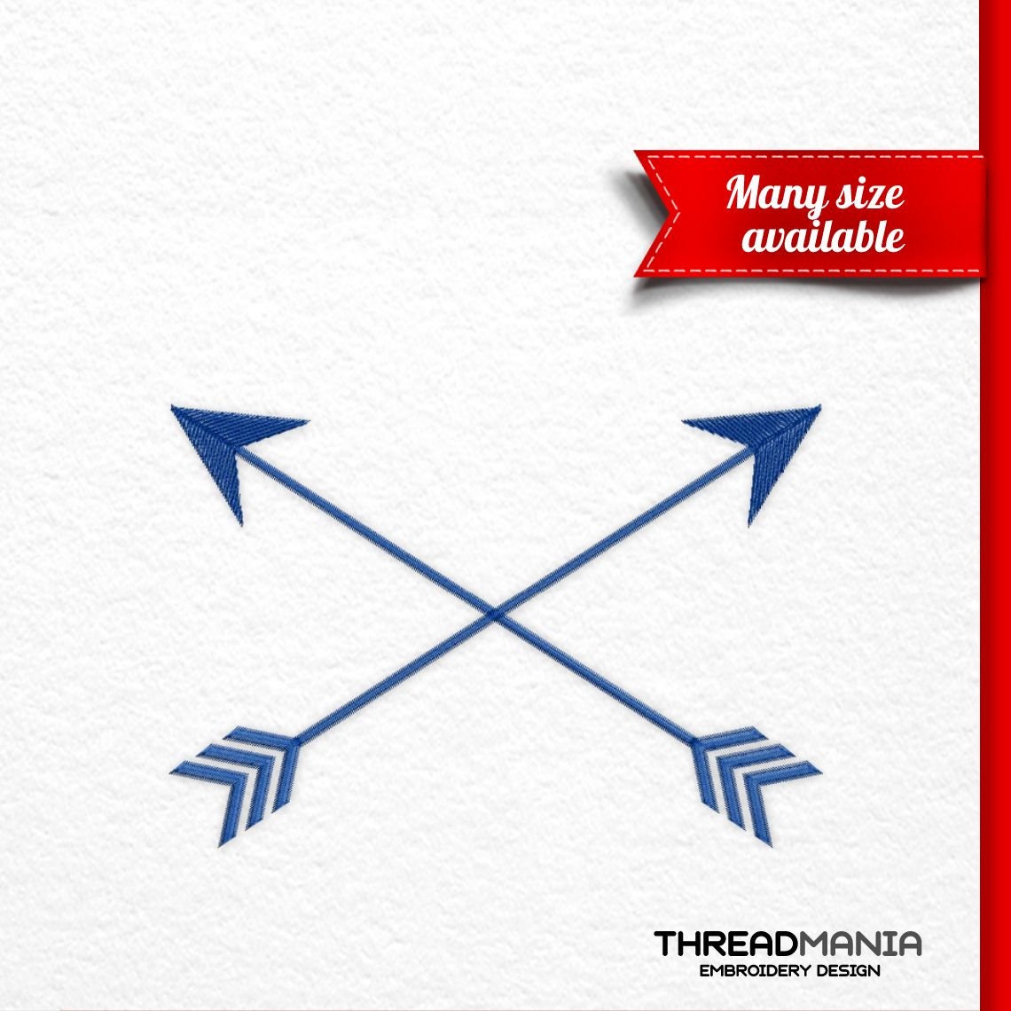 Arrow Cross Embroidery Design. Arrow Embroidery Design. Arrow Mini ...