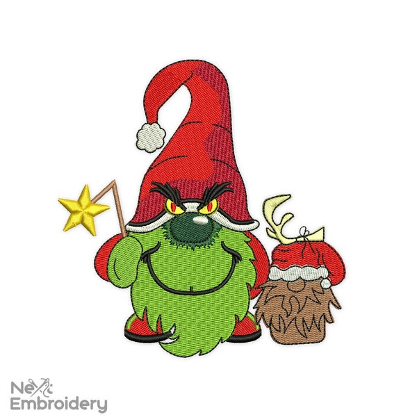 Grinch Embroidery - Etsy